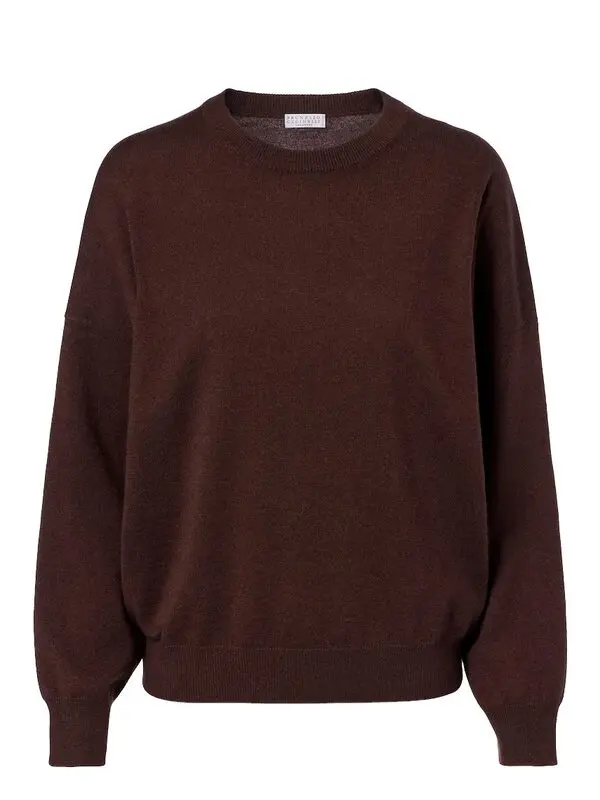 Brunello Cucinelli Cashmere Crewneck Sweater - Brown