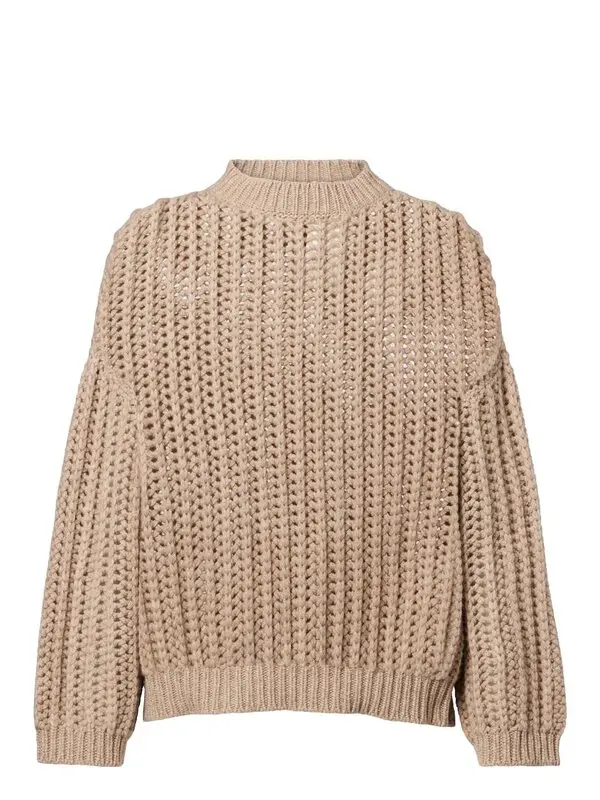 Brunello Cucinelli Cashmere Crew Neck Sweater - Brown