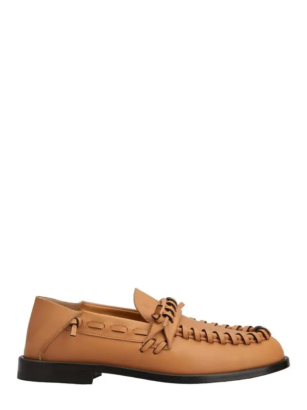 TOD'S Leather Mules With Reclining Heel And Penny Bar - Brown