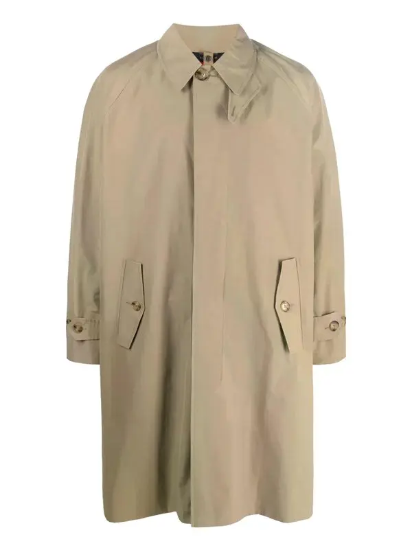 BARACUTA Cotton Trench Coat - Neutrals