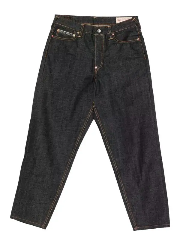 EVISU Embroidered Logo Jeans - Blue