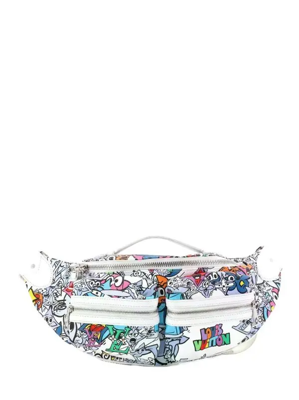 LOUIS VUITTON Multipocket Bumbag Limited Edition Monogram Comics Canvas Belt Bag - Multicolour