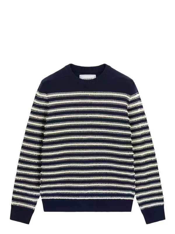 Guess Striped Pullover Sweater - Blue