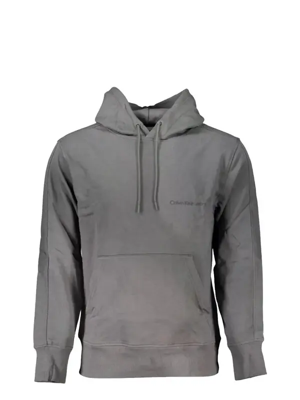 Calvin Klein Cotton Logo Hoodie - Grey