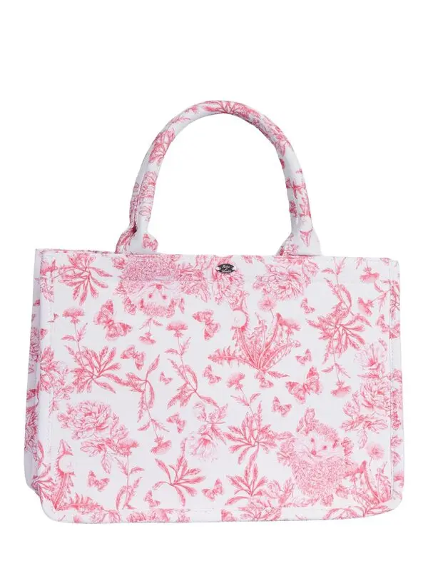 TARTINE ET CHOCOLAT Toile De Jouy Jacquard Cotton Bag - Multicolor