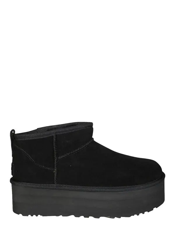 UGG Platform Ankle Boots - Black