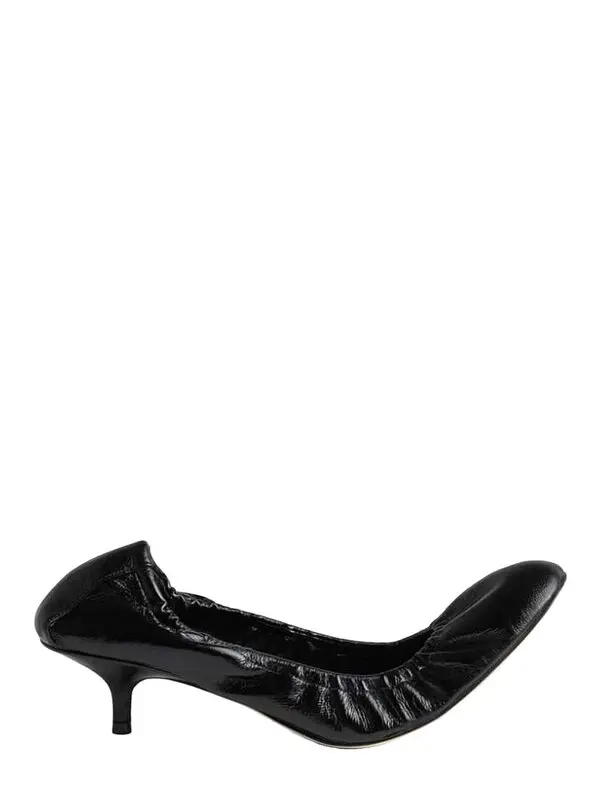 Phoebe Philo Pucker Leather Pumps - Black