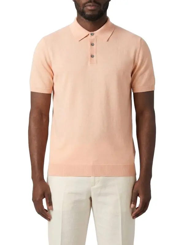ROBERTO COLLINA Polo Shirt - Pink