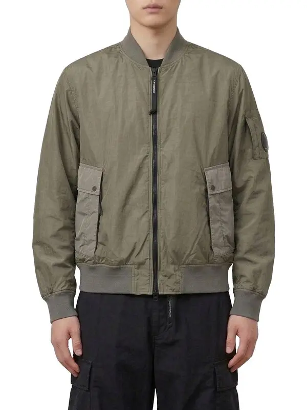 C.P. COMPANY Nylon Bomber Jacket - Grey