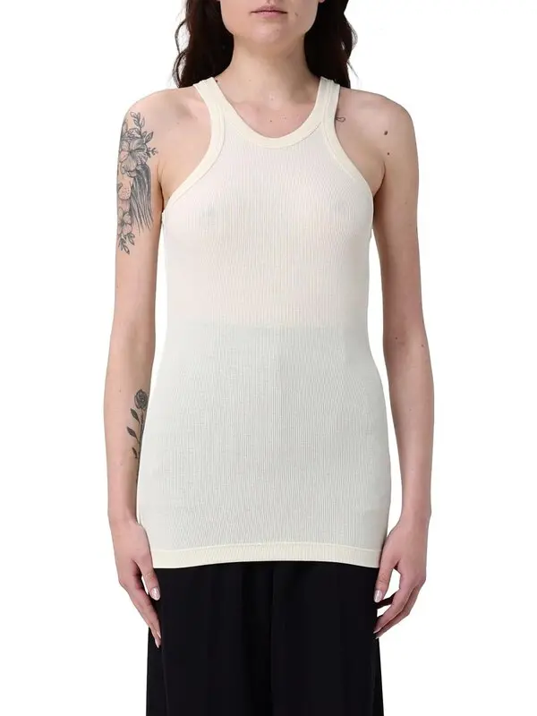 Sportmax Ribbed Tank Top - White