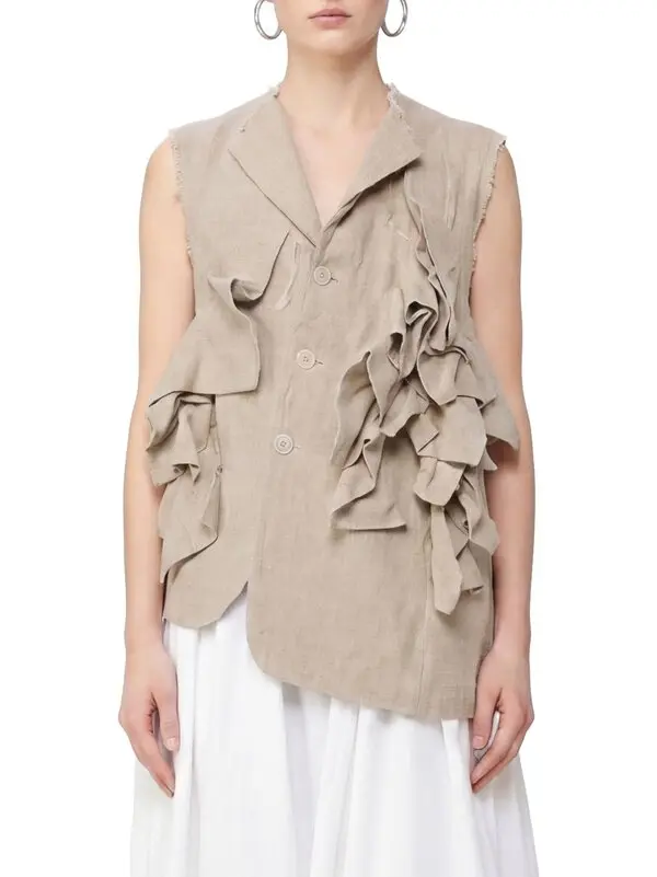 Comme Des Garçons Waistcoat - Beige