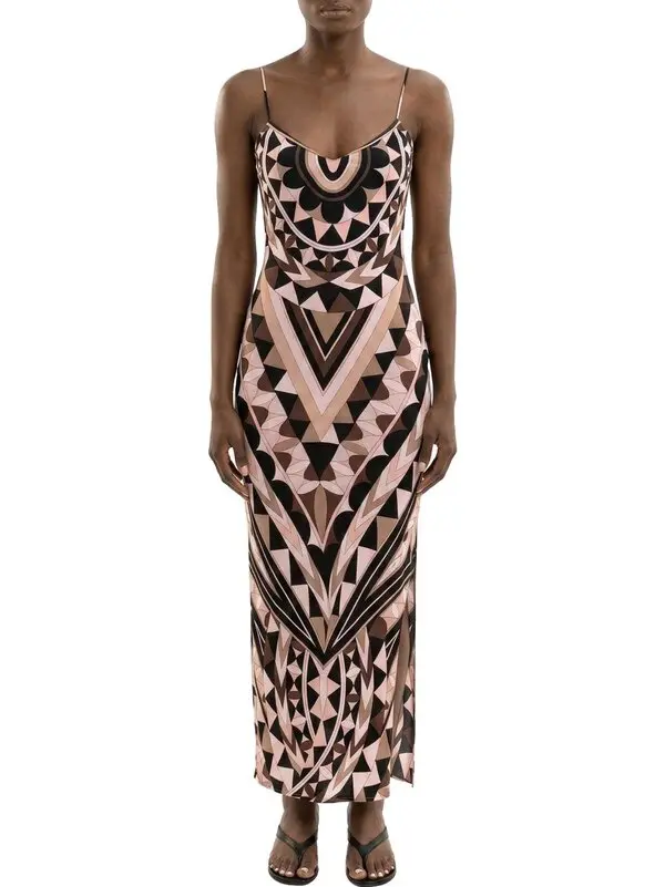 Emilio Pucci Printed Dress - Nude