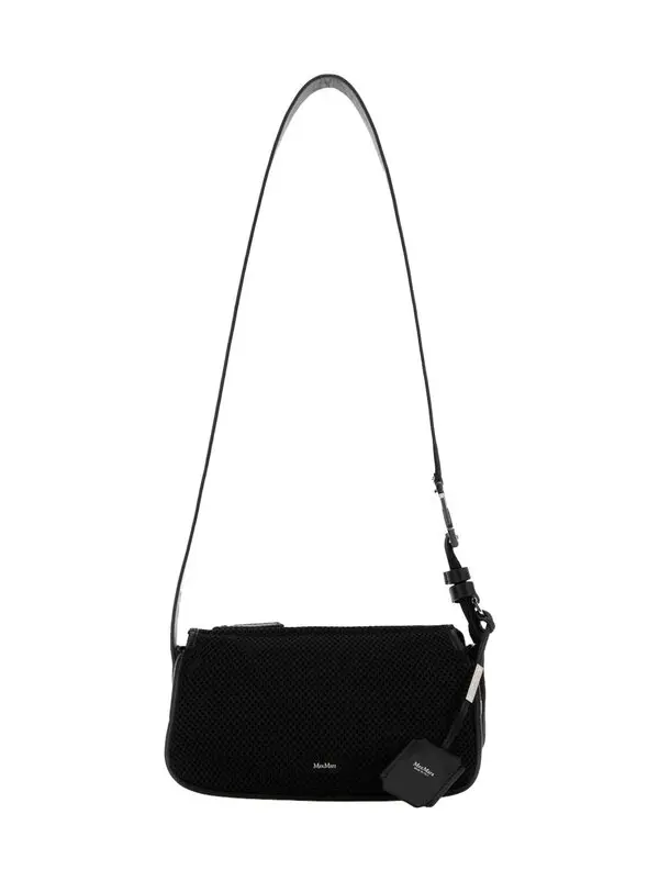 Max Mara Skipper Perforated Mesh Crossbody Bag - Black