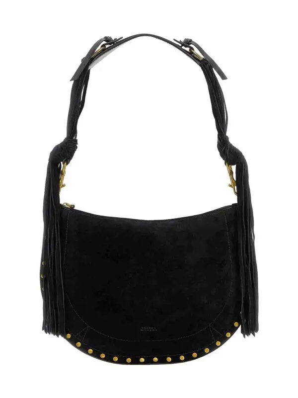 Isabel Marant Étoile Studded Fringe Shoulder Bag - Black