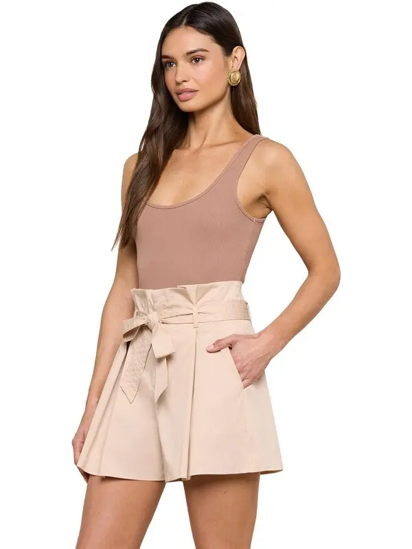 L'Agence Nica Scoopneck Bodysuit - Hazelnut
