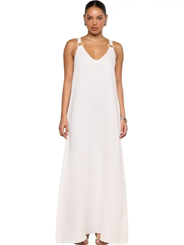 L'Agence Didi Maxi Dress - White