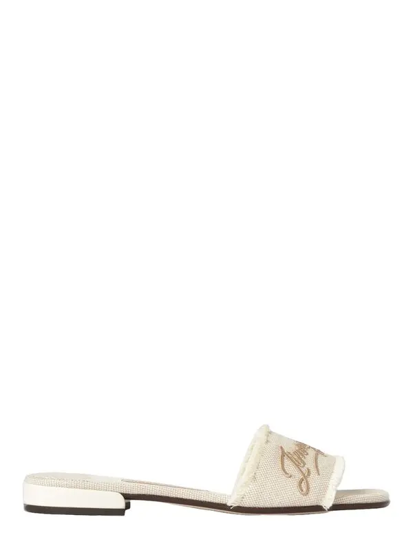 JIMMY CHOO Heeled Flat Sandals - White