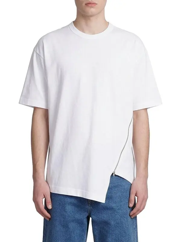 Comme Des Garçons Asymmetric Cotton T-shirt - White