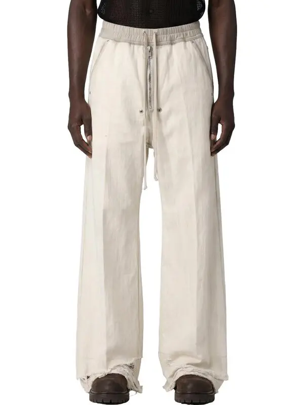 Rick Owens Wide Leg Pants - Milk