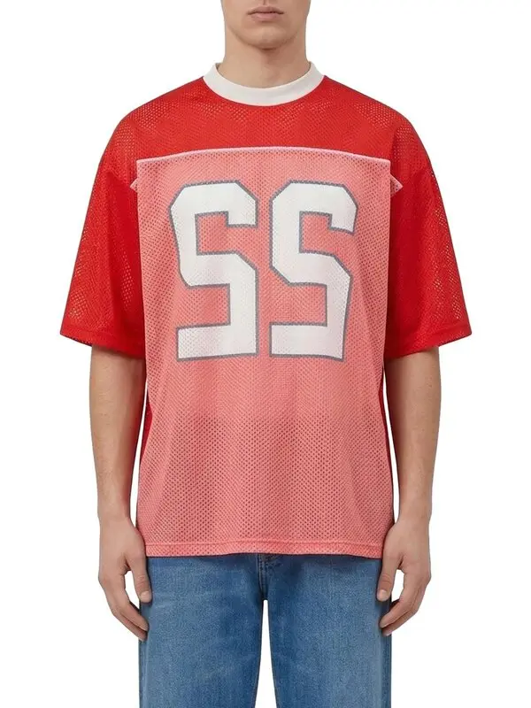 Moschino Polyester T-shirt With Slogan - Red
