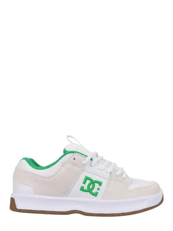 DC SHOES Lynx Lace Up Sneakers - White/light Grey/ Green/gum