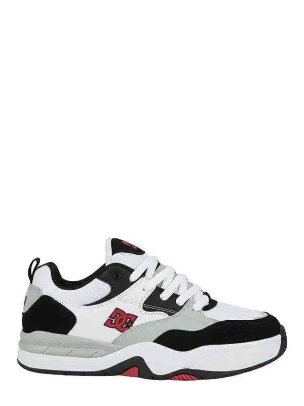 DC SHOES Ascend Skate Shoes - White/grey/black/red