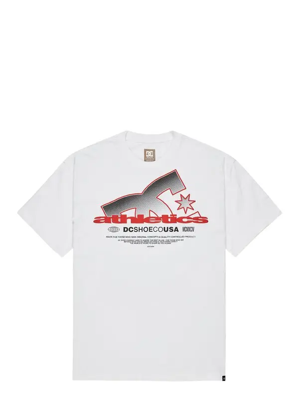 DC SHOES Slathletic Heritage Short Sleeve Shirt - White