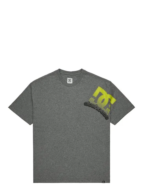 DC SHOES Solid Lefty Heritage Short Sleeve Shirt - Dark Grey Heather