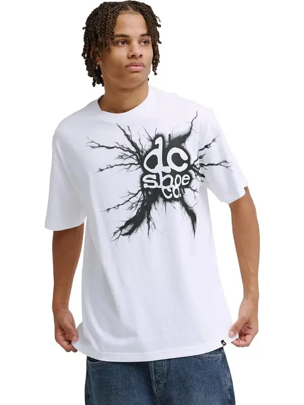 DC SHOES Strike Twice Heritage Short Sleeve Tee - White
