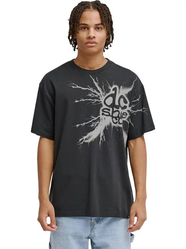 DC SHOES Strike Twice Heritage Short Sleeve Tee - Black