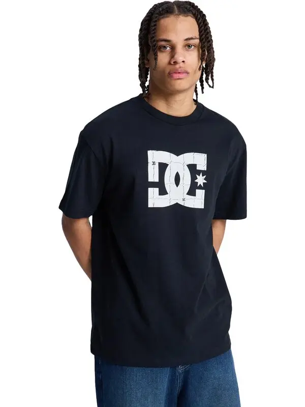 DC SHOES Dc Star Filled Heritage Short Sleeve Shirt - Black
