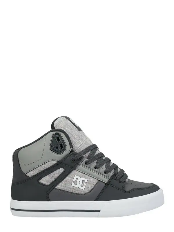 DC SHOES Pure High Top Shoes - Grey/white