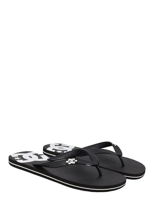 DC SHOES Spray Slides - Black / Black / White