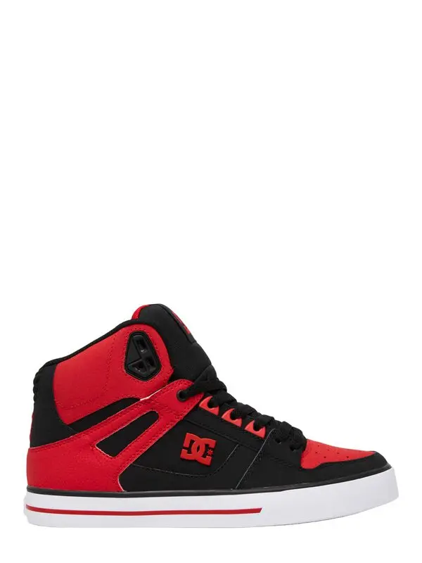 DC SHOES Pure High-top Sneakers - Fiery Red/white/black (fwb)