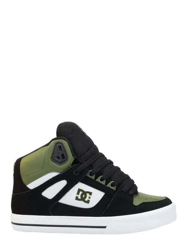 DC SHOES Pure High Top Sneakers - Olive/black/white
