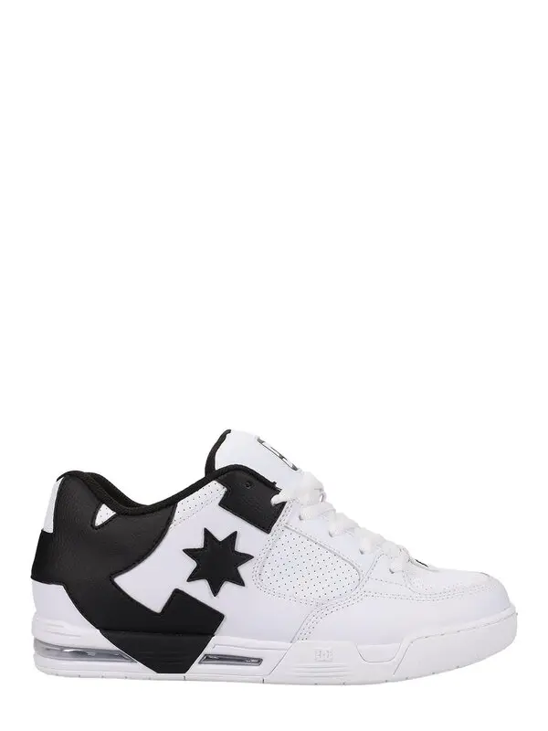 DC SHOES Command Lace Up Sneakers - White/black White/black