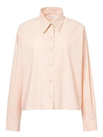 THE FRANKIE SHOP Arlen Boxy Cotton Shirt - Faded Pink