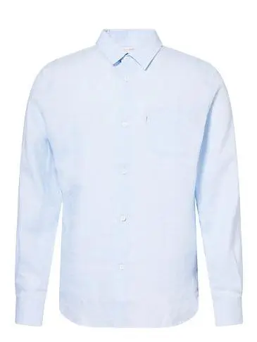 Derek Rose Monaco Long-sleeve Linen Shirt - Blue
