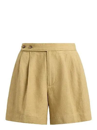 Polo Ralph Lauren High-rise Relaxed Fit Linen Shorts - Classic Camel
