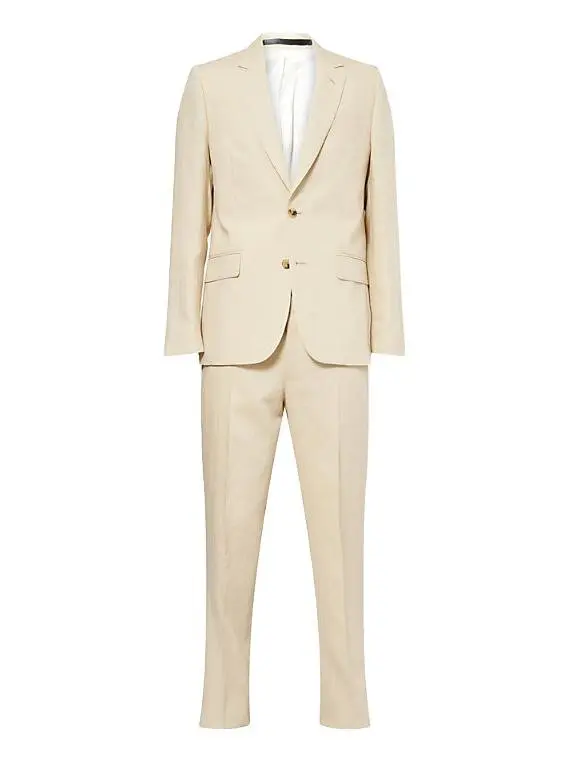 Paul Smith Single-breasted Linen Suit - Beige