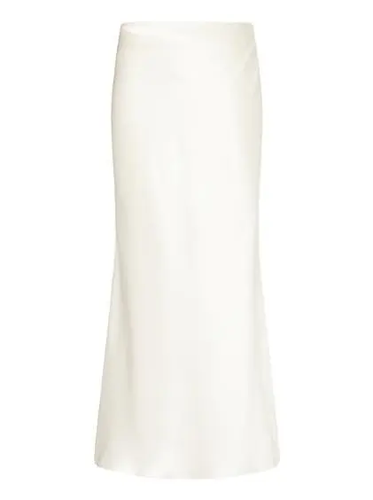 Gabriela Hearst Frei Silk Midi Skirt - White