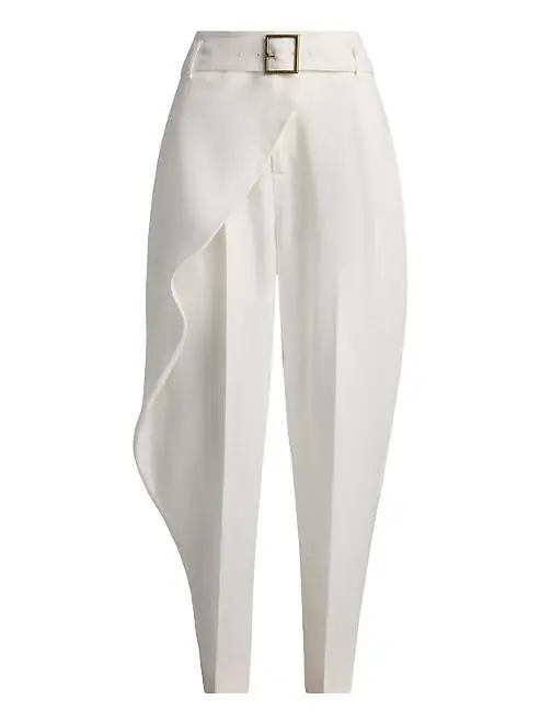 Polo Ralph Lauren Tapered-leg Belted Linen Trousers - Nevis