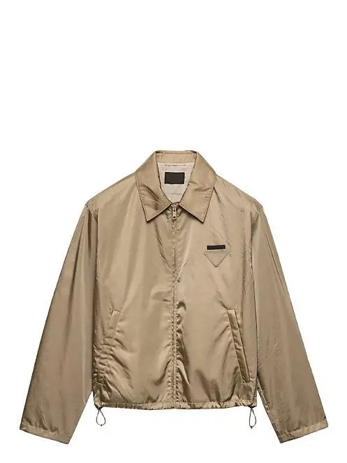 Prada Re-nylon Blouson Zipped Shell Jacket - Neutral