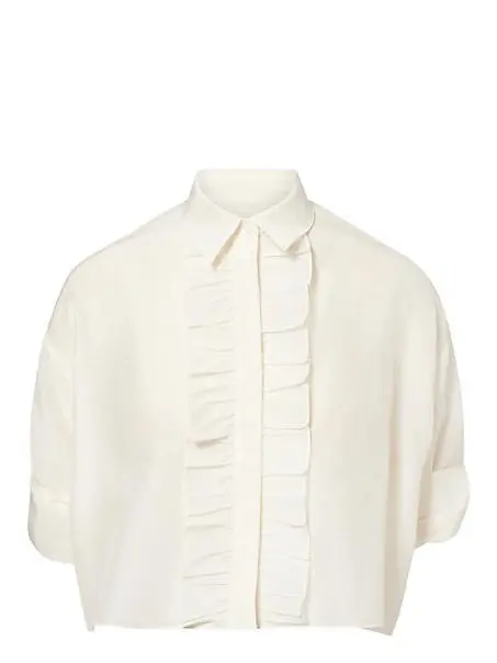 TWP Ruffled Cotton Shirt - Ivory