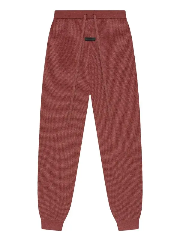 Fear Of God Waffle Fitted Sweatpant - Red