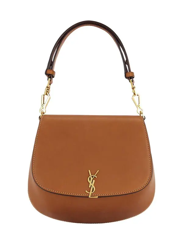 Saint Laurent Mini Top Handle Bag - Tan