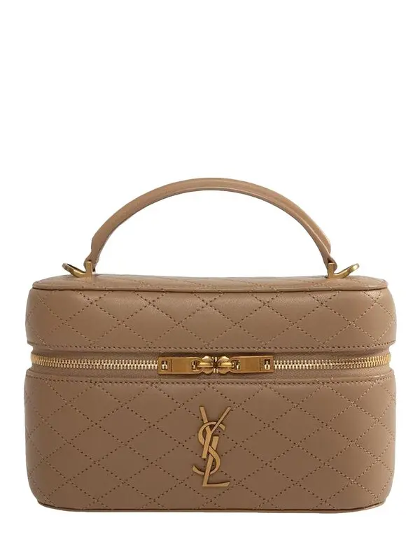 Saint Laurent Mini Gaby Vanity Bag - Brown