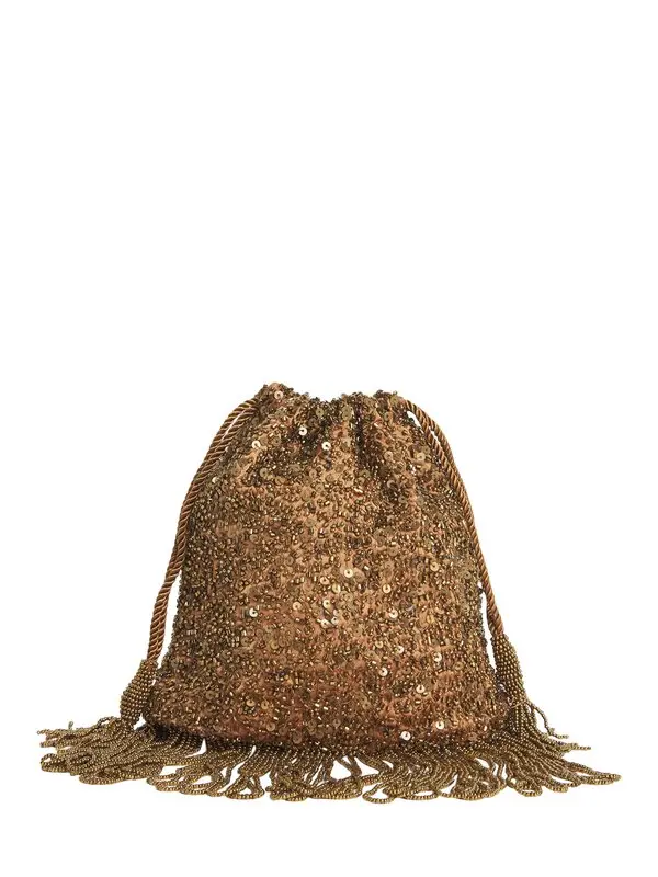 Rixo Embellished Orla Clutch - Black