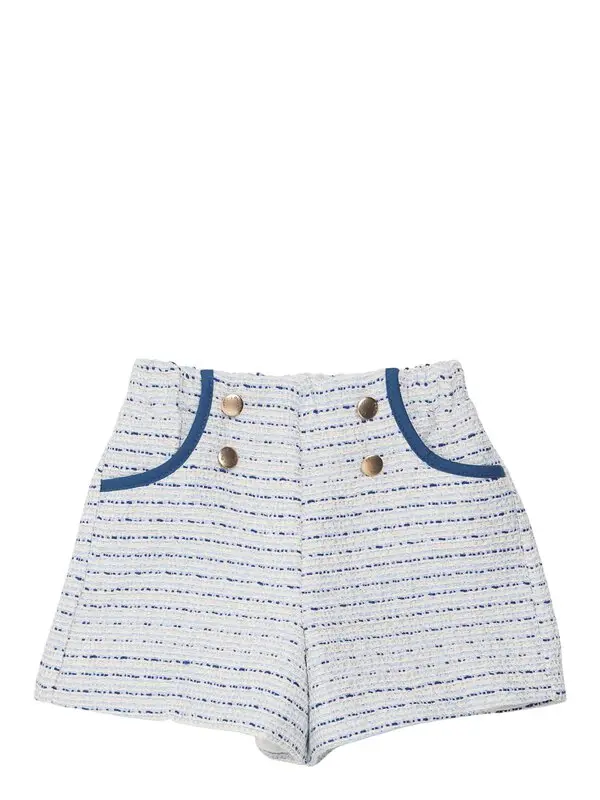 Pepa London Tweed Brighton Shorts - Blue