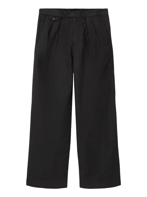 ALLSAINTS Organic Cotton-blend Conway Trousers - Black